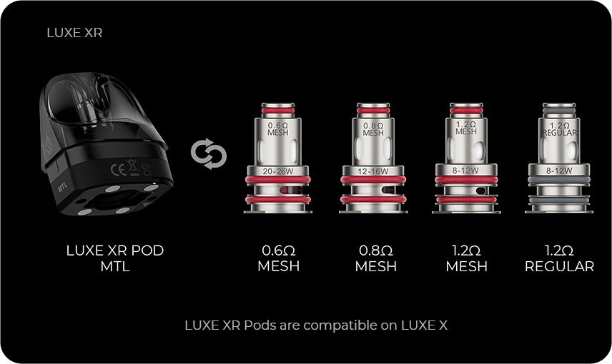 LUXE XR Pod | Replacable Coil Vaping Pods